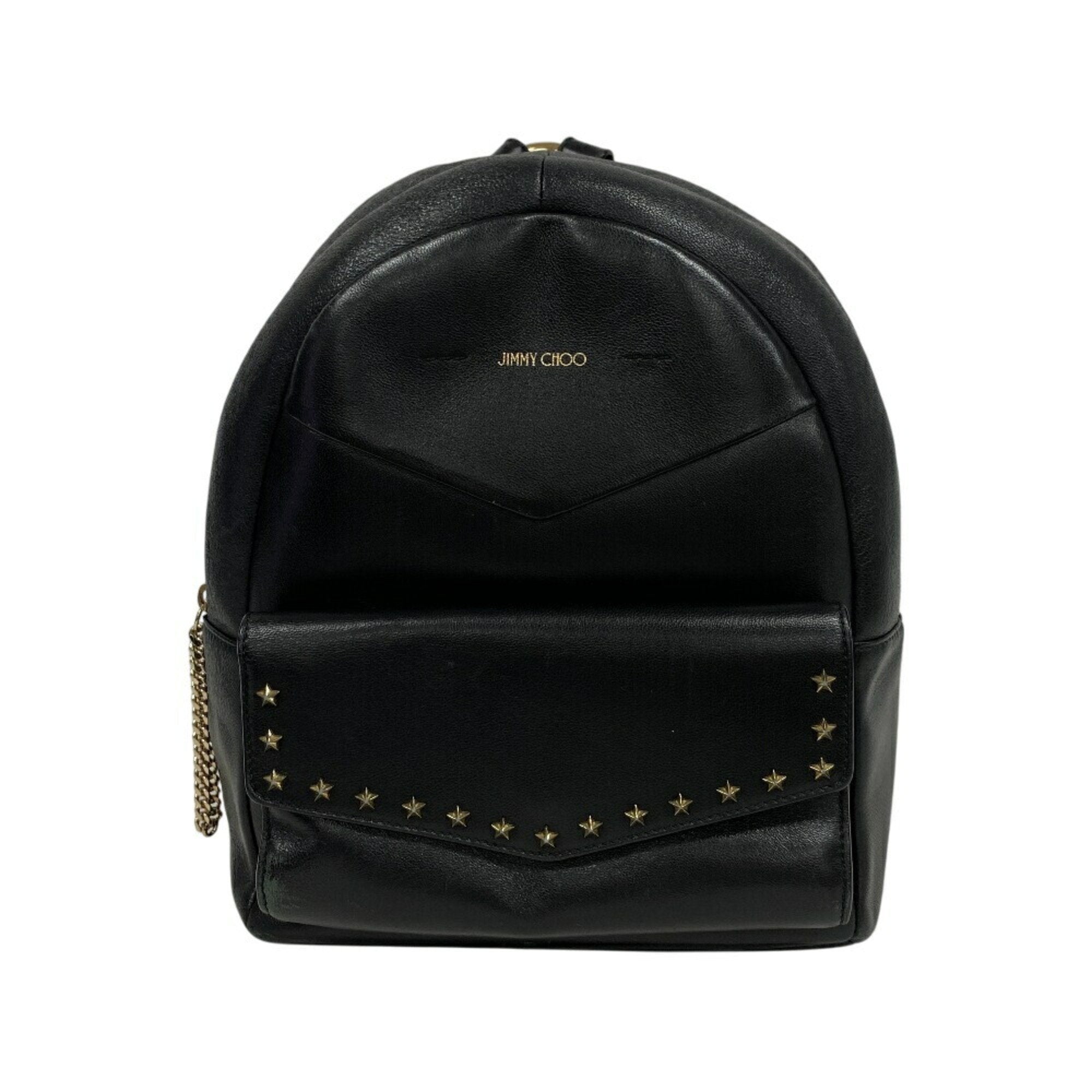 Jimmy Choo Black Leather Backpack (Pre-Owned)